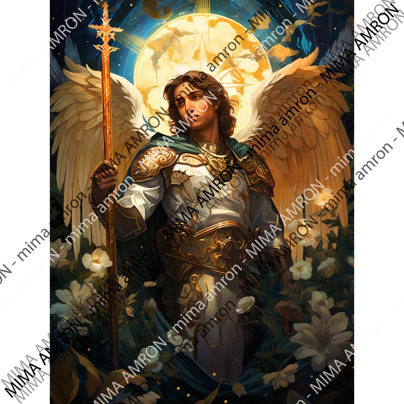 The Archangel Triptych - Digital Art Download - Catholic Inspiration ...