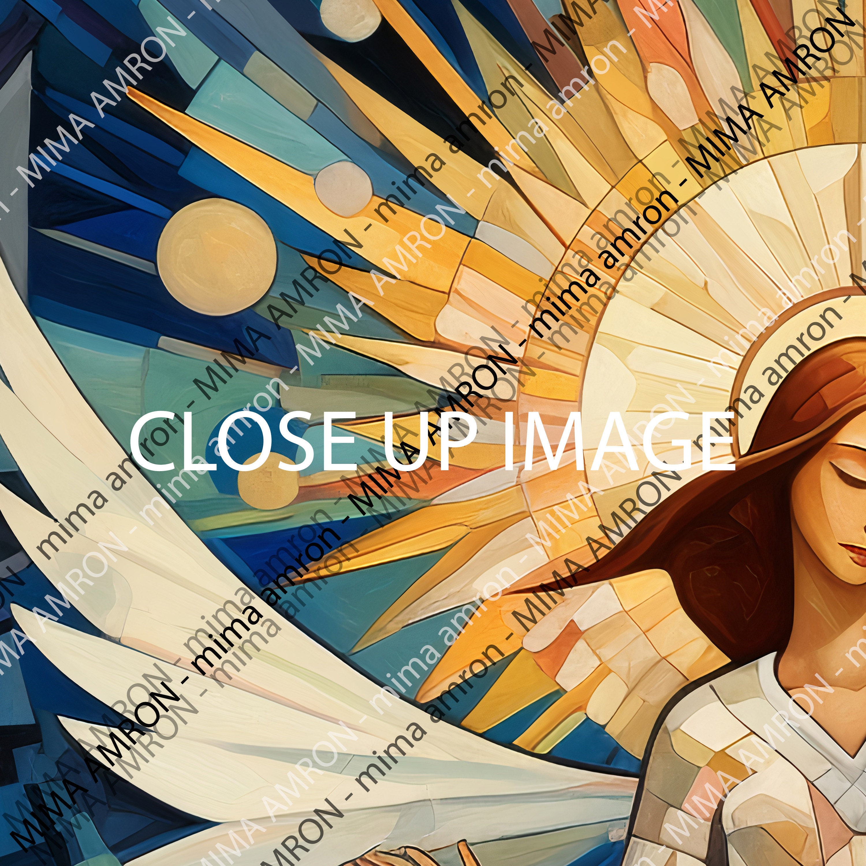 Colorful Angel 1 - Digital Art Download - Catholic Inspiration - Angel ...