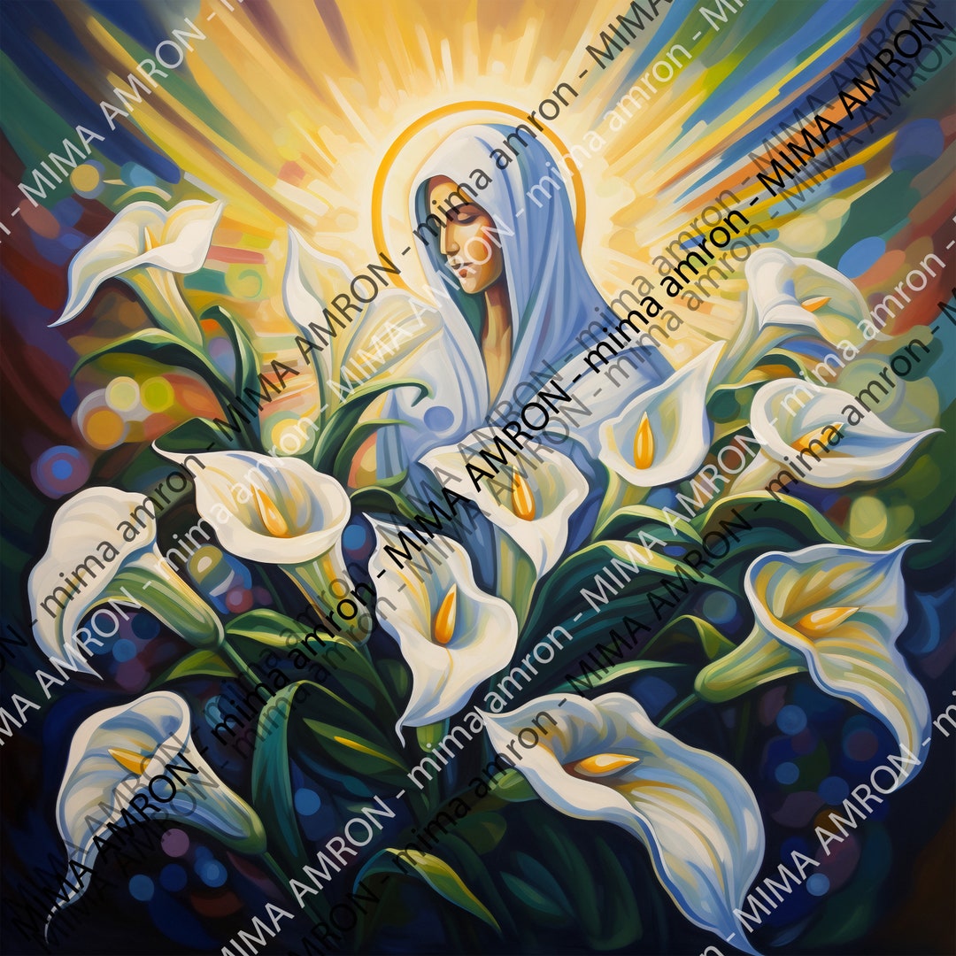 Mary the Virgin Mother - Art Digital Download - Catholic Inspiration ...
