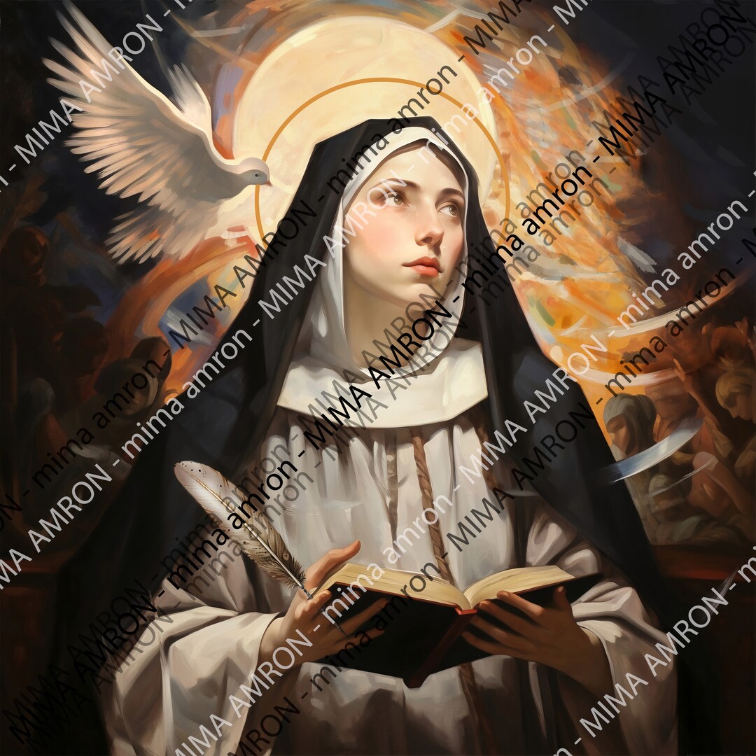Saint Teresa of Avila - Art Digital Download - Catholic Inspiration ...