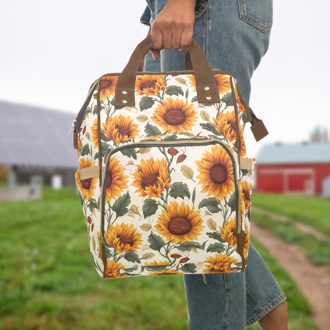 Sunflower Diaper Bag Western Diaper Bag Baby Diaper Bag Girl Diaper Bag ...
