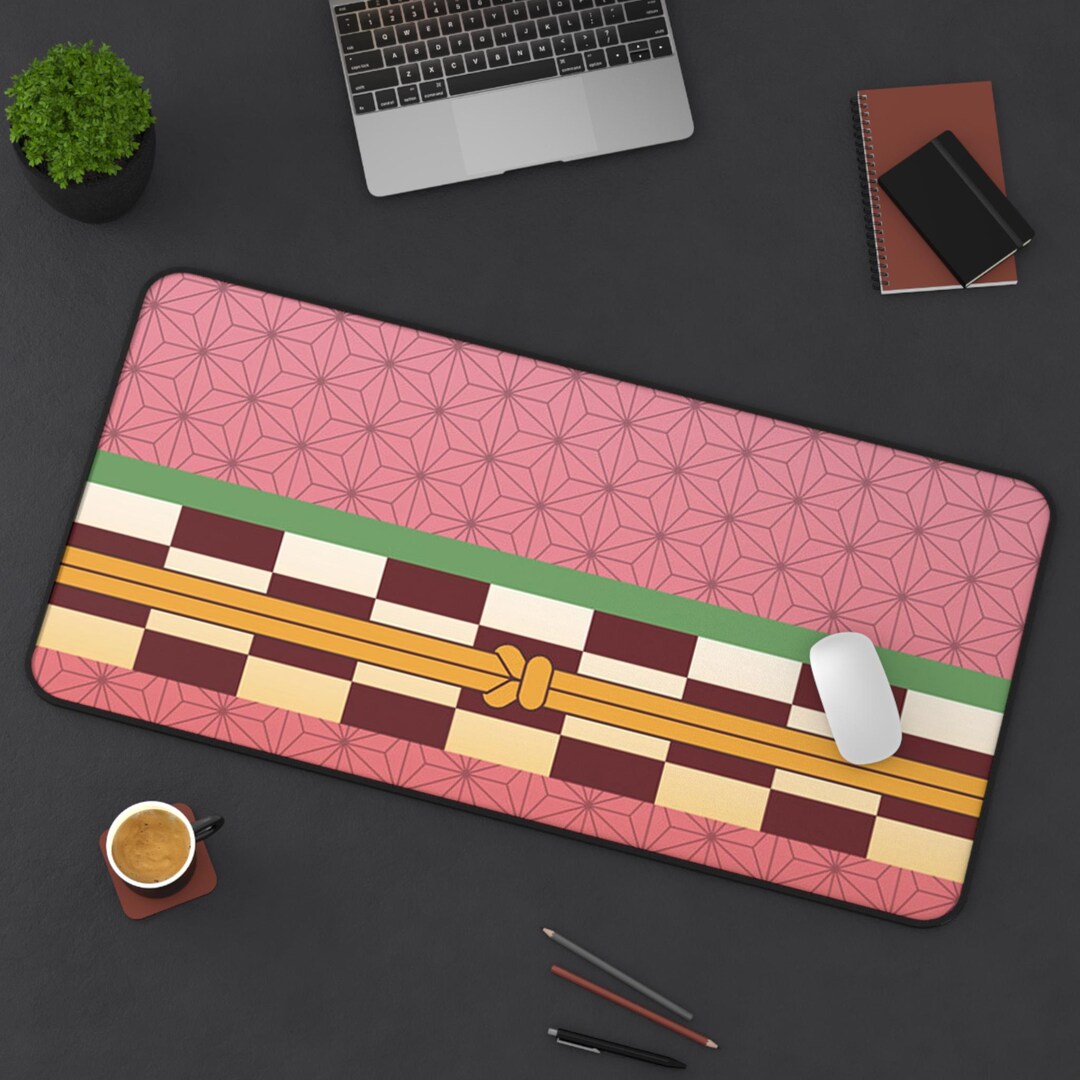 Demon Slayer Inspired Gaming Desk Mat, TCG Play Mat, Nezuko Pattern ...