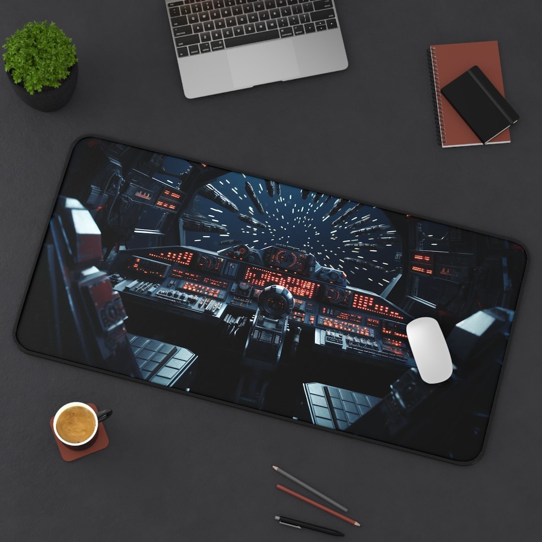 Hyperspace Cockpit Gaming Desk Mat, TCG Gaming Play Mat, 12 18, 12 22 ...