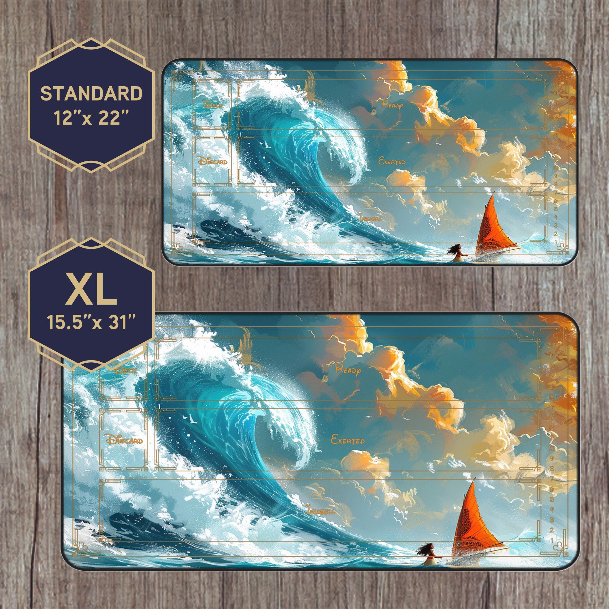 Lorcana Card Game Across the Sea Playmat, TCG Play Mat, Desk Mat ...