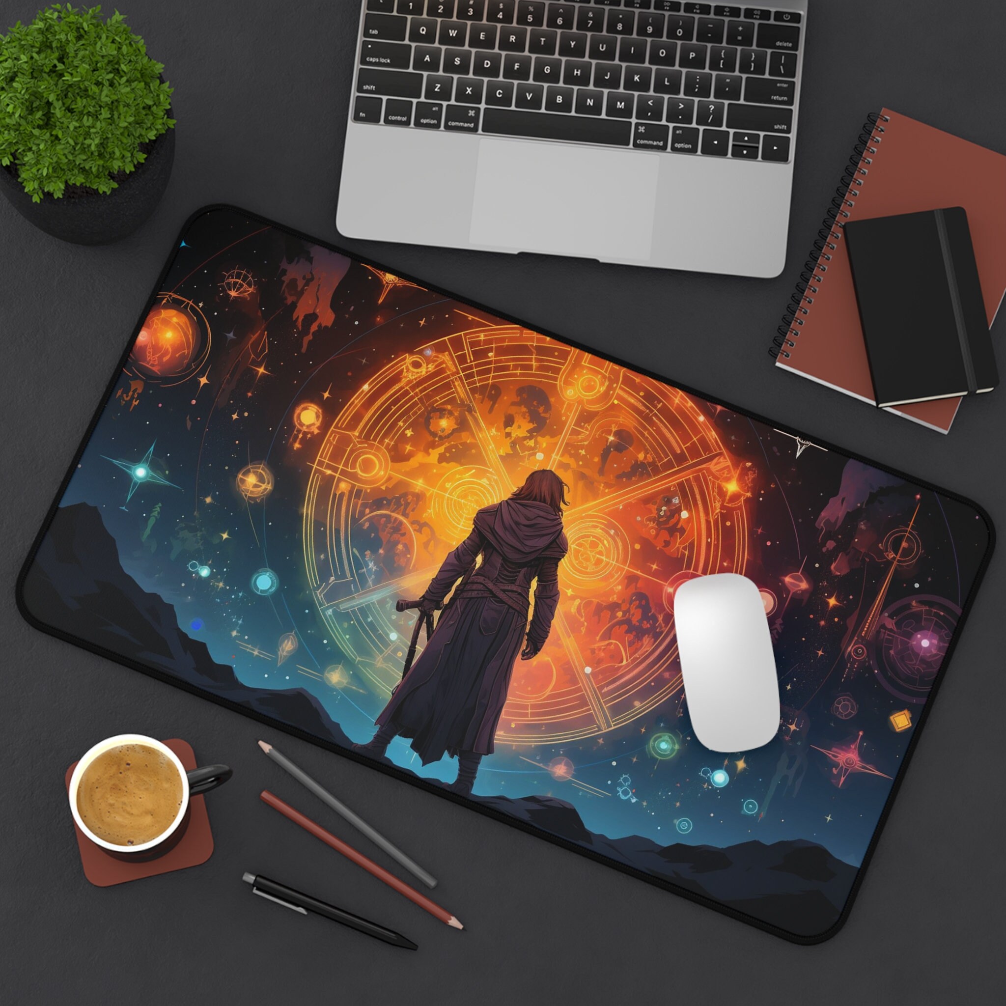 Dungeons and Dragons Starry Realms Gaming Desk Mat Gaming - Etsy