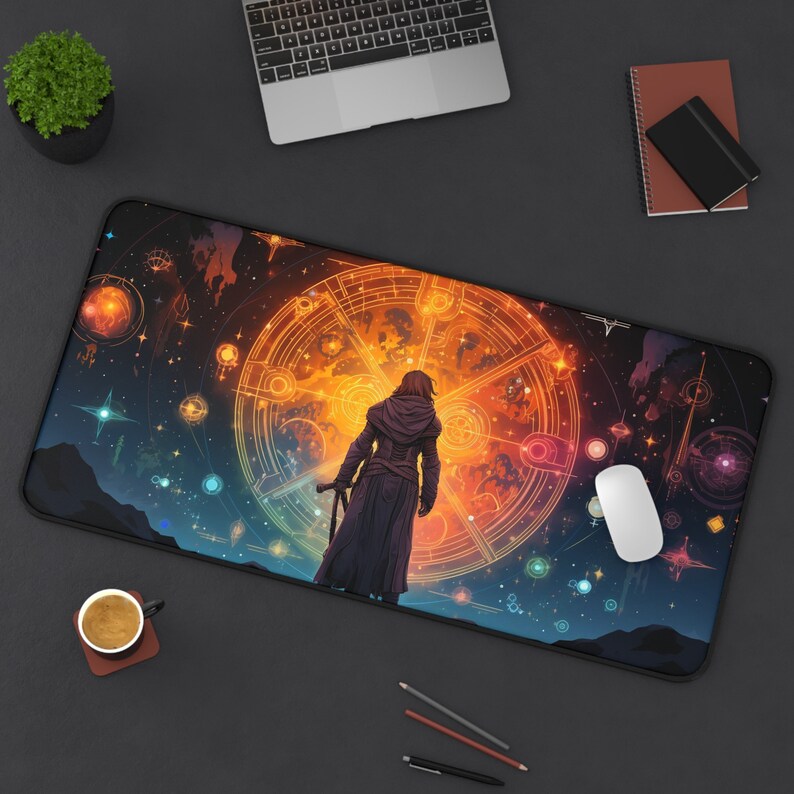 Dungeons and Dragons Starry Realms Gaming Desk Mat Gaming - Etsy