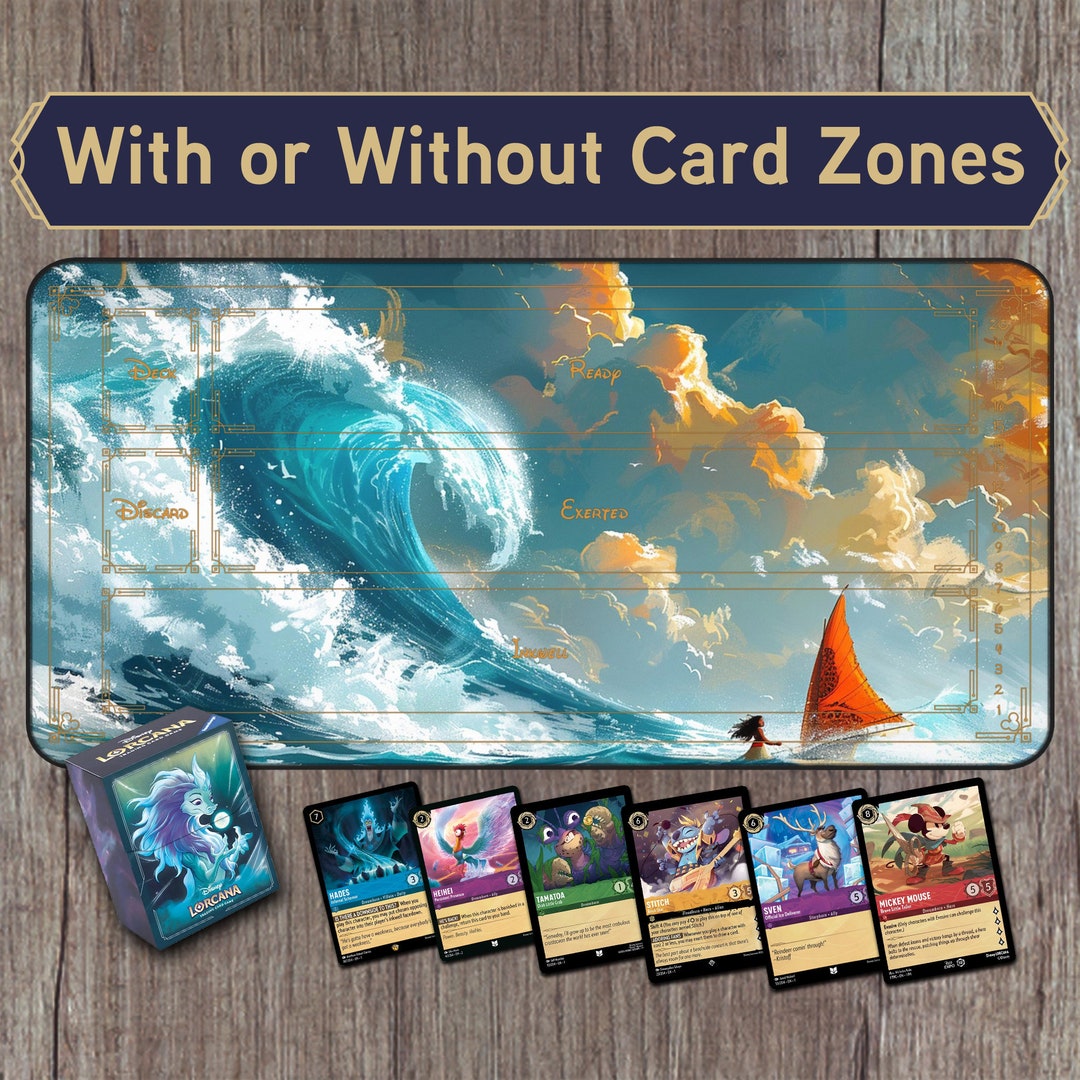 Lorcana Card Game Across the Sea Playmat, TCG Play Mat, Desk Mat ...