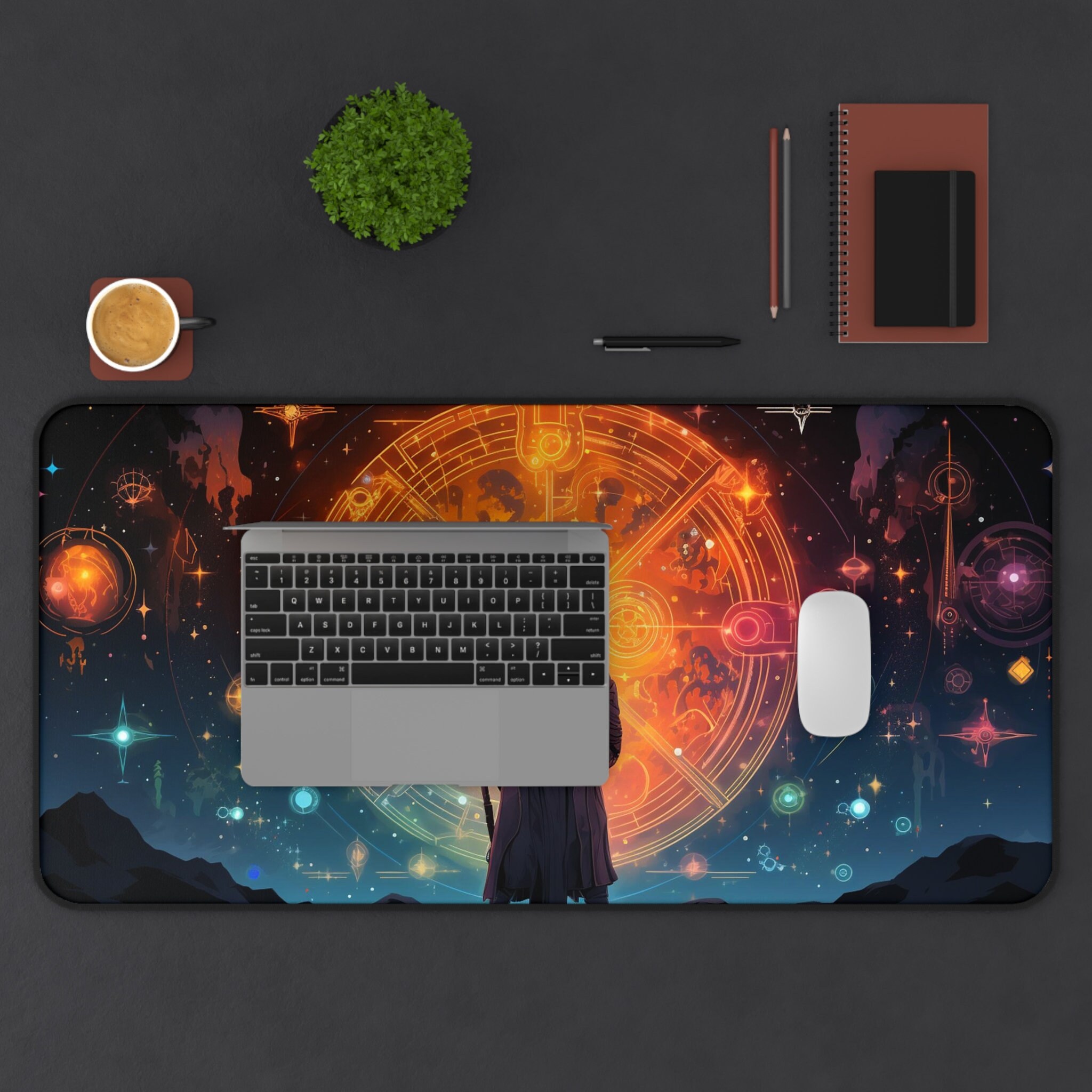 Dungeons and Dragons Starry Realms Gaming Desk Mat Gaming - Etsy