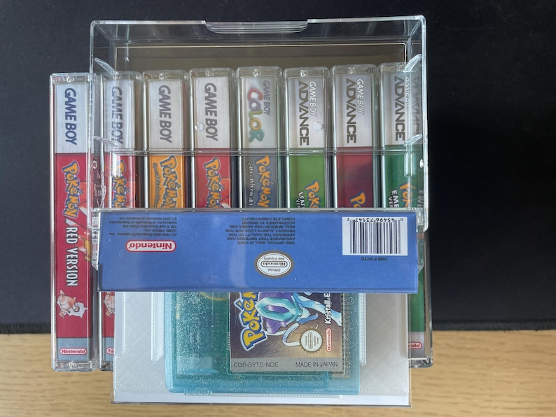 Custom Pokemon Cassette Cases for Gameboy, GBC, GBA Unique Handmade ...