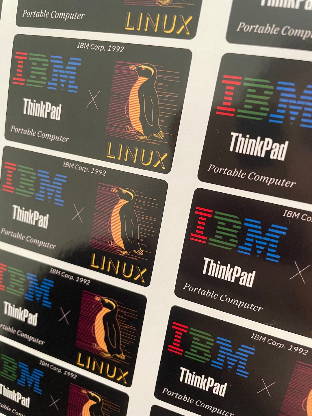 IBM Thinkpad X Linux Retro Sticker [ricing] - Etsy