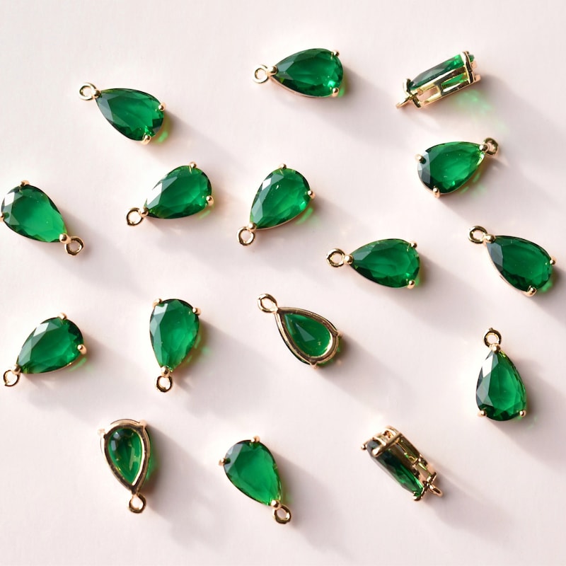 Green Teardrop - Etsy