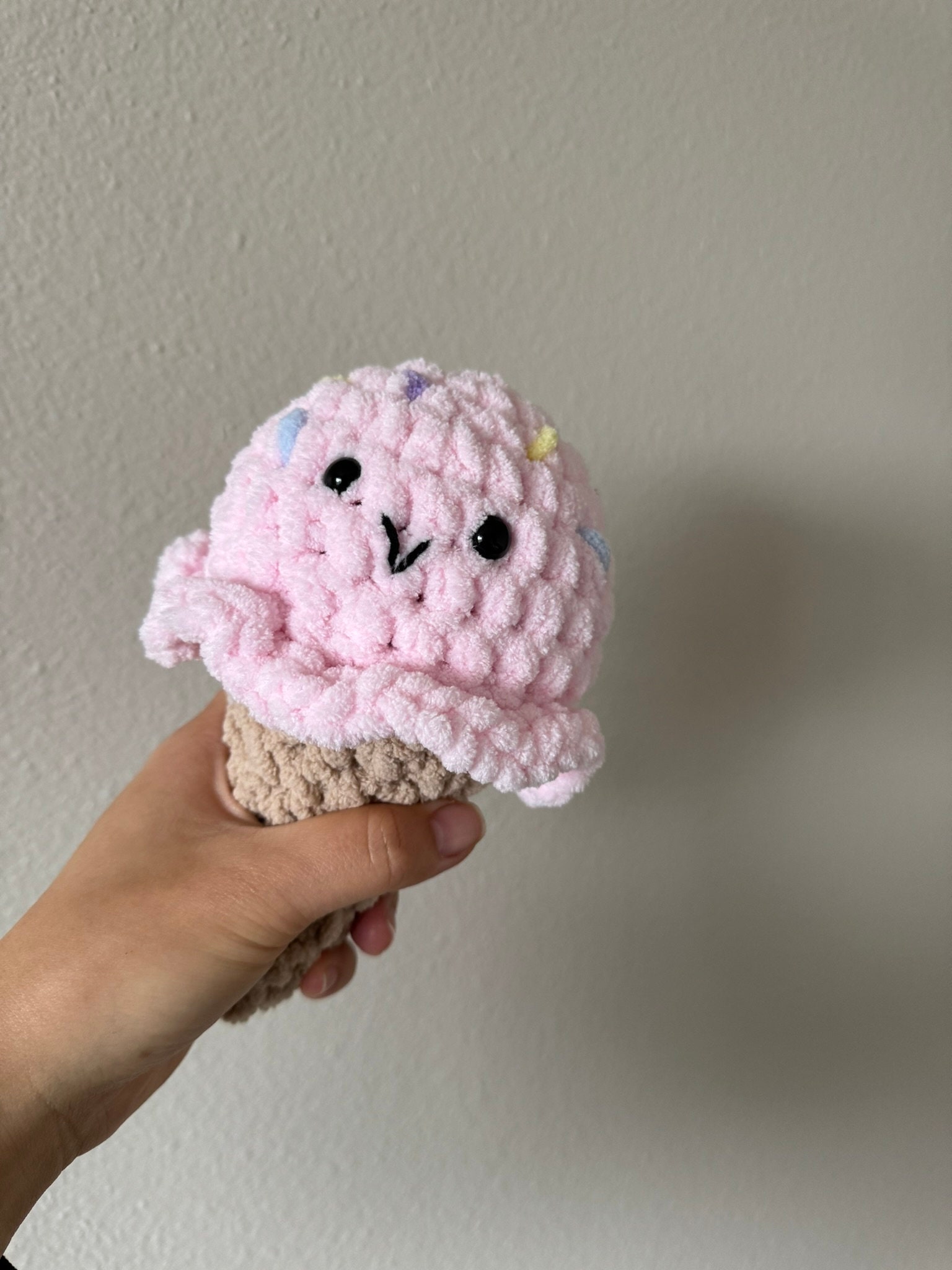 Handmade Crochet Ice Cream Friend Super Soft Amigurumi Dessert Desk ...