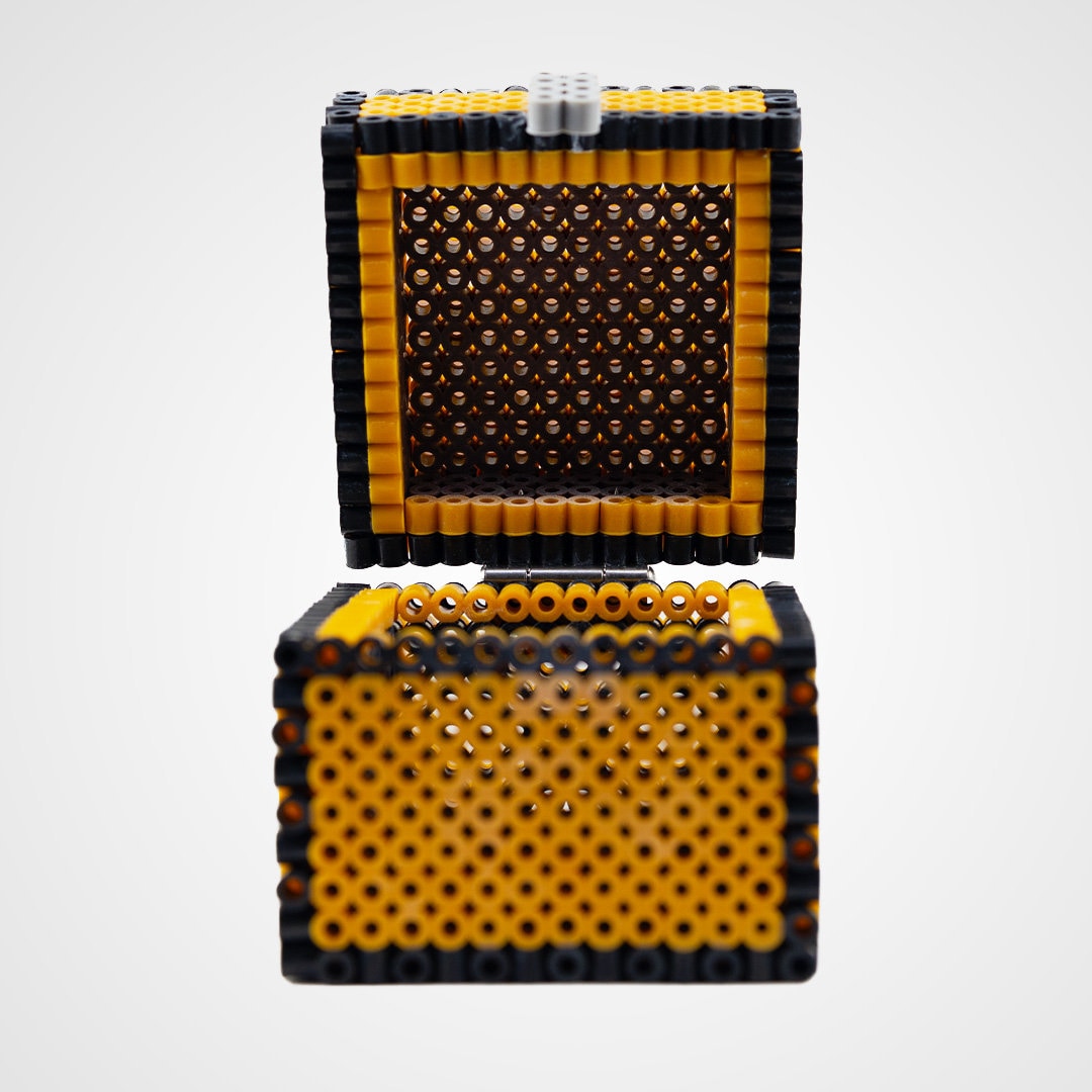 Minecraft Chest 3D Perler Figurine - Etsy