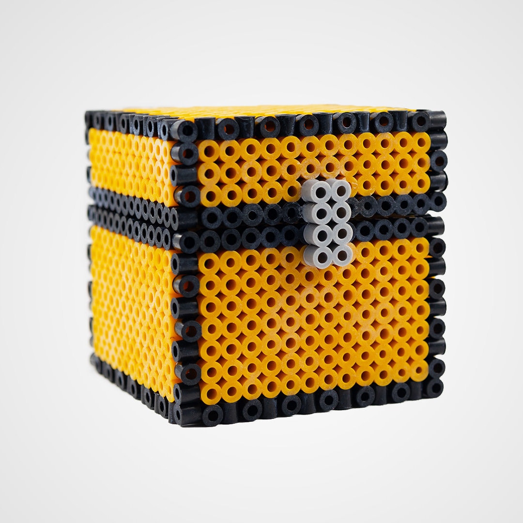 Minecraft Chest 3D Perler Figurine - Etsy