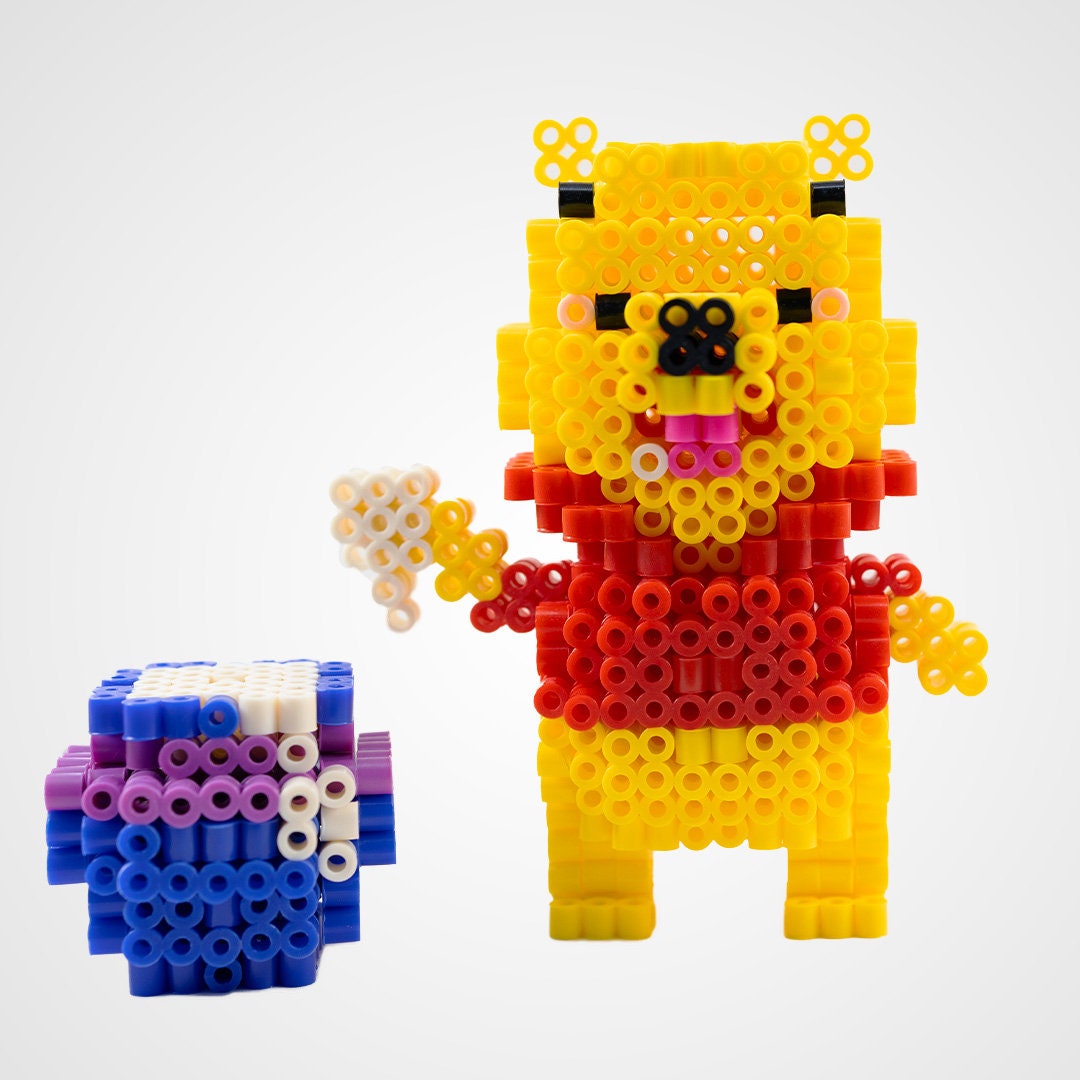 Winnie the Pooh 3D Perler Figurine - Etsy