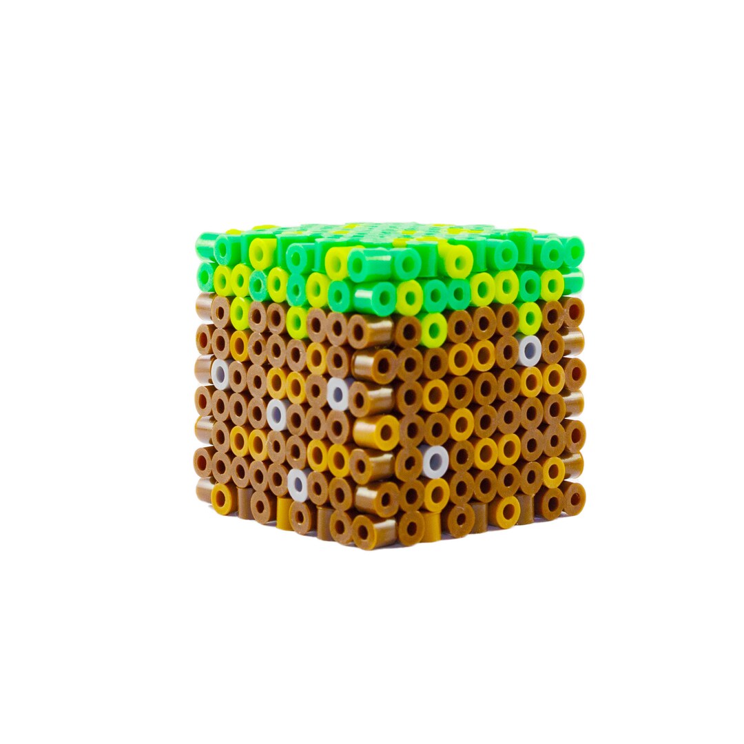 Minecraft Dirt Block 3D Perler Figurine - Etsy