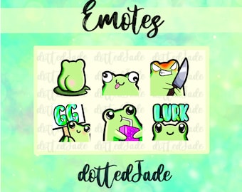 25 Twitch or Discord Frog Emotes / 13 Animated and 12 Static / Instant ...