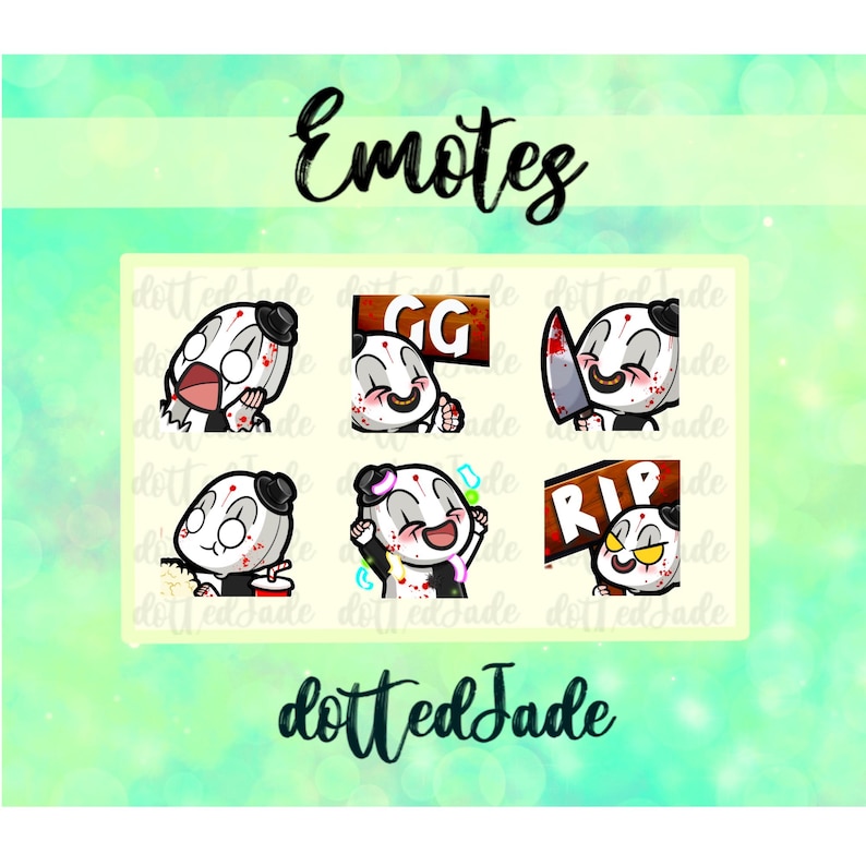 Cute Art Clown Emotes | Digital Download - Etsy