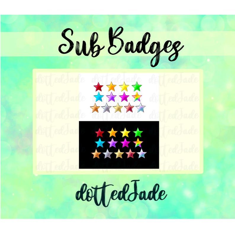 Twitch Star Sub Badges - Etsy