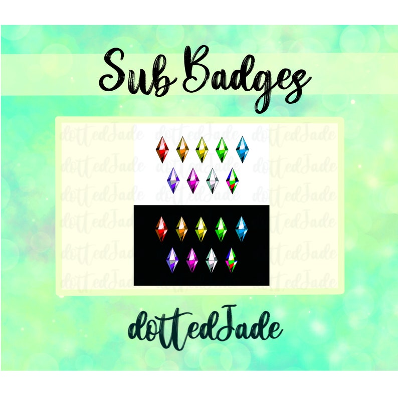 Plumbob Sims Inspired Twitch Sub Badges - Etsy