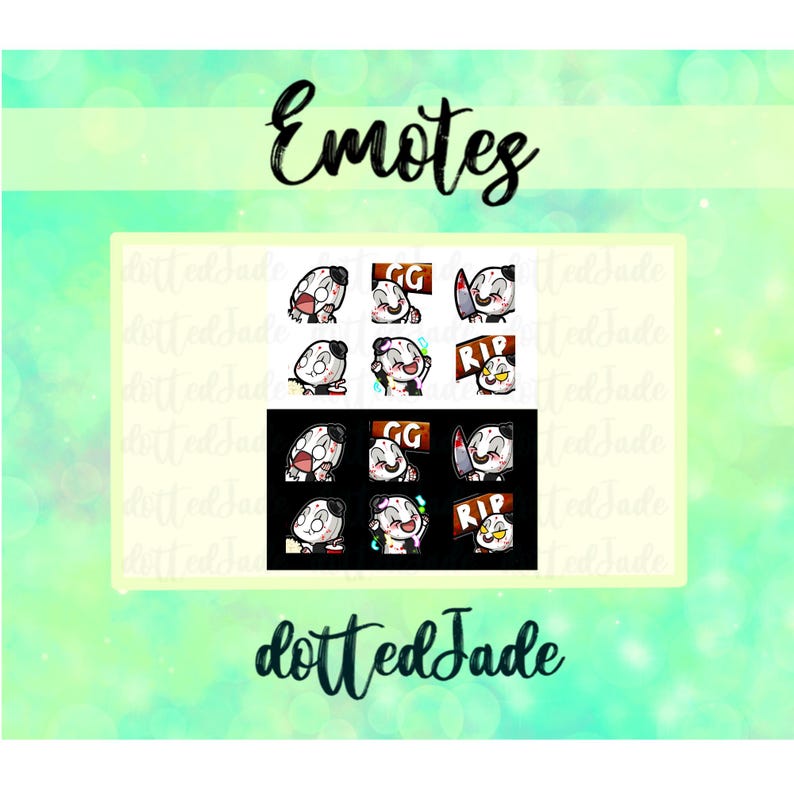 Cute Art Clown Emotes | Digital Download - Etsy