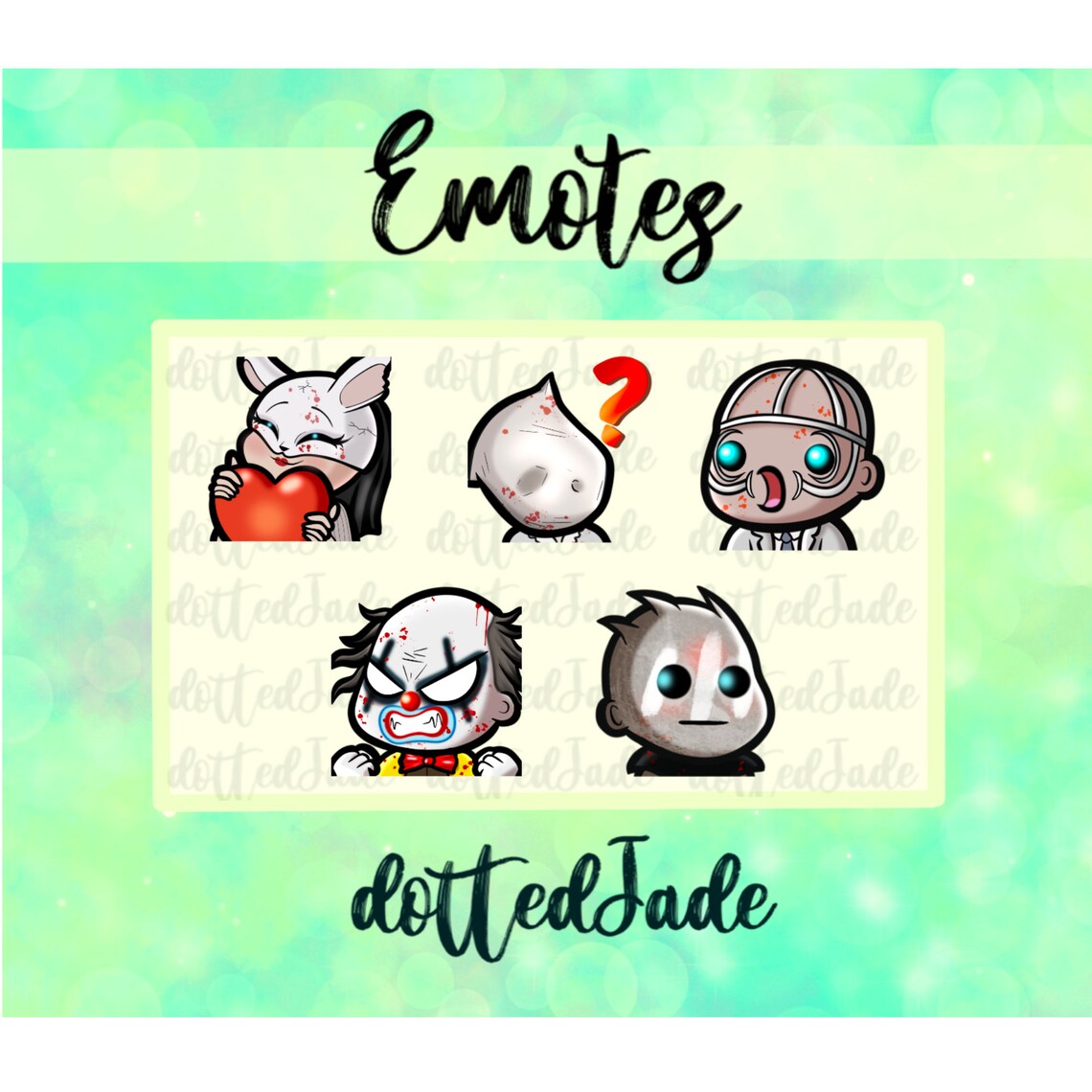 Dead by Daylight Inspired Twitch Emotes - Etsy