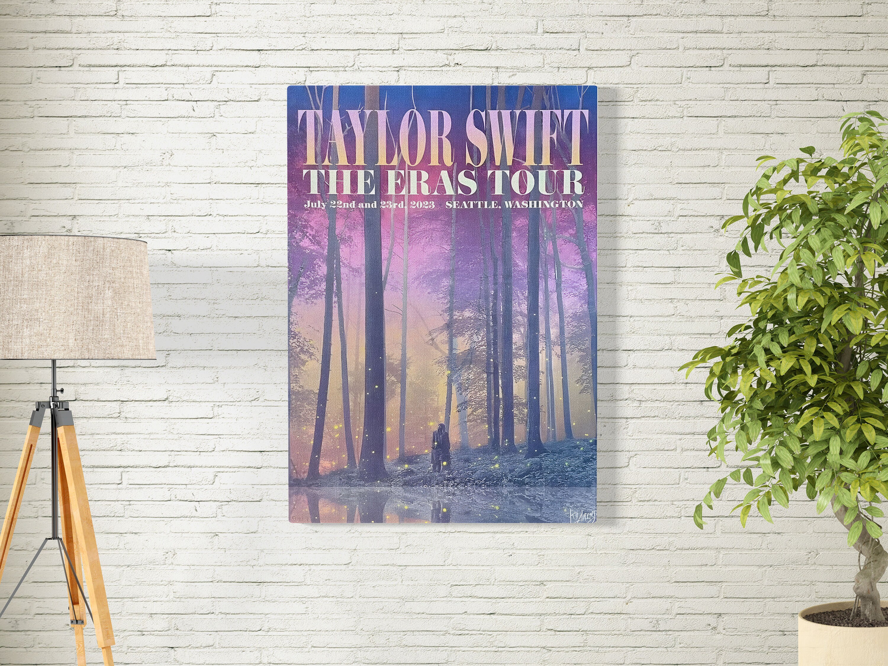 Taylor The Eras Tour Seattle Washington July 22nd And 23rd 2023 Poster ...