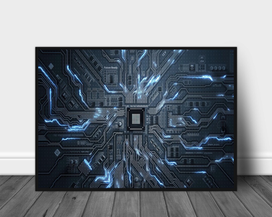 Computer Science Wall Decor Electronic Wall Art Extra Large - Etsy ...