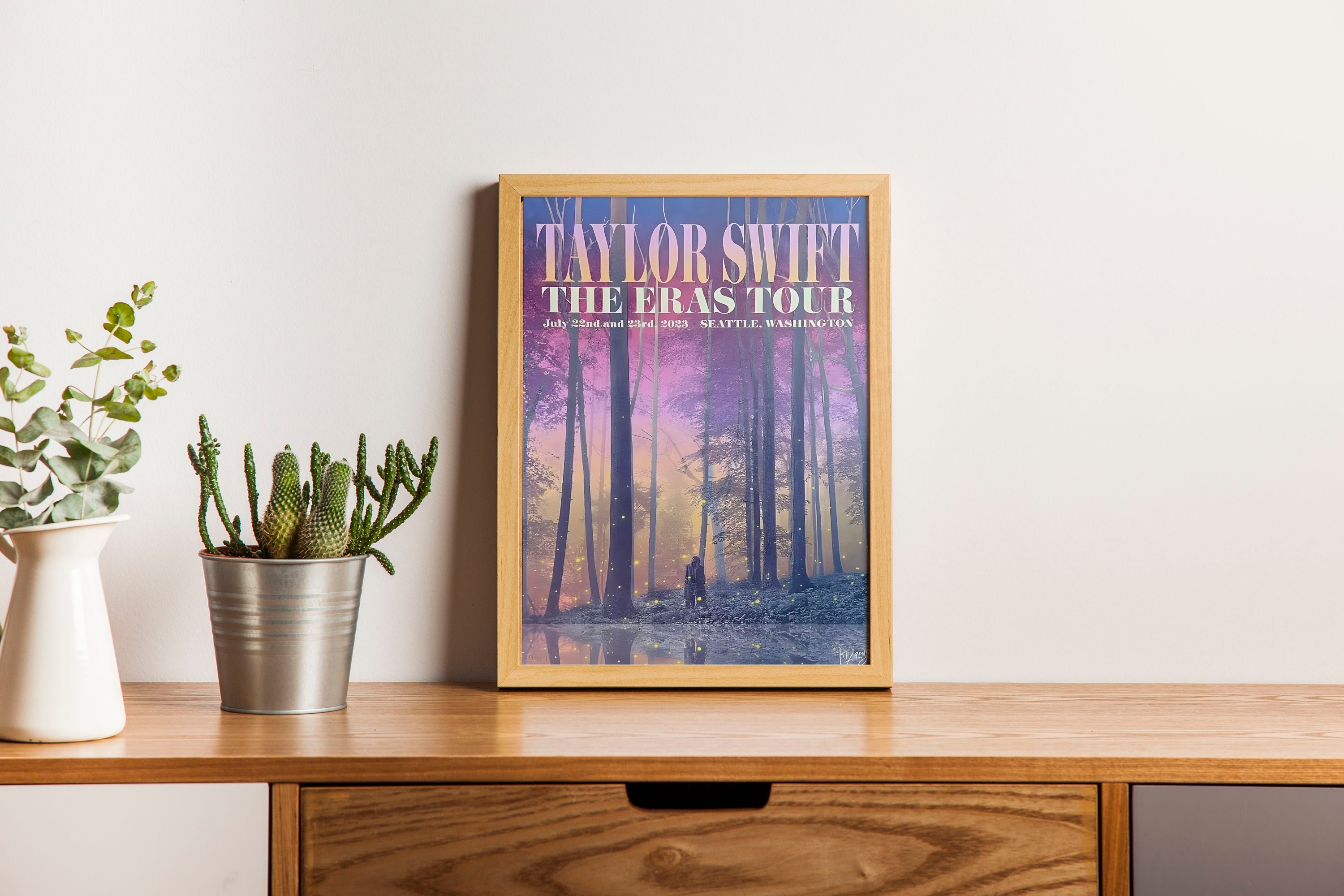 Taylor The Eras Tour Seattle Washington July 22nd And 23rd 2023 Poster ...