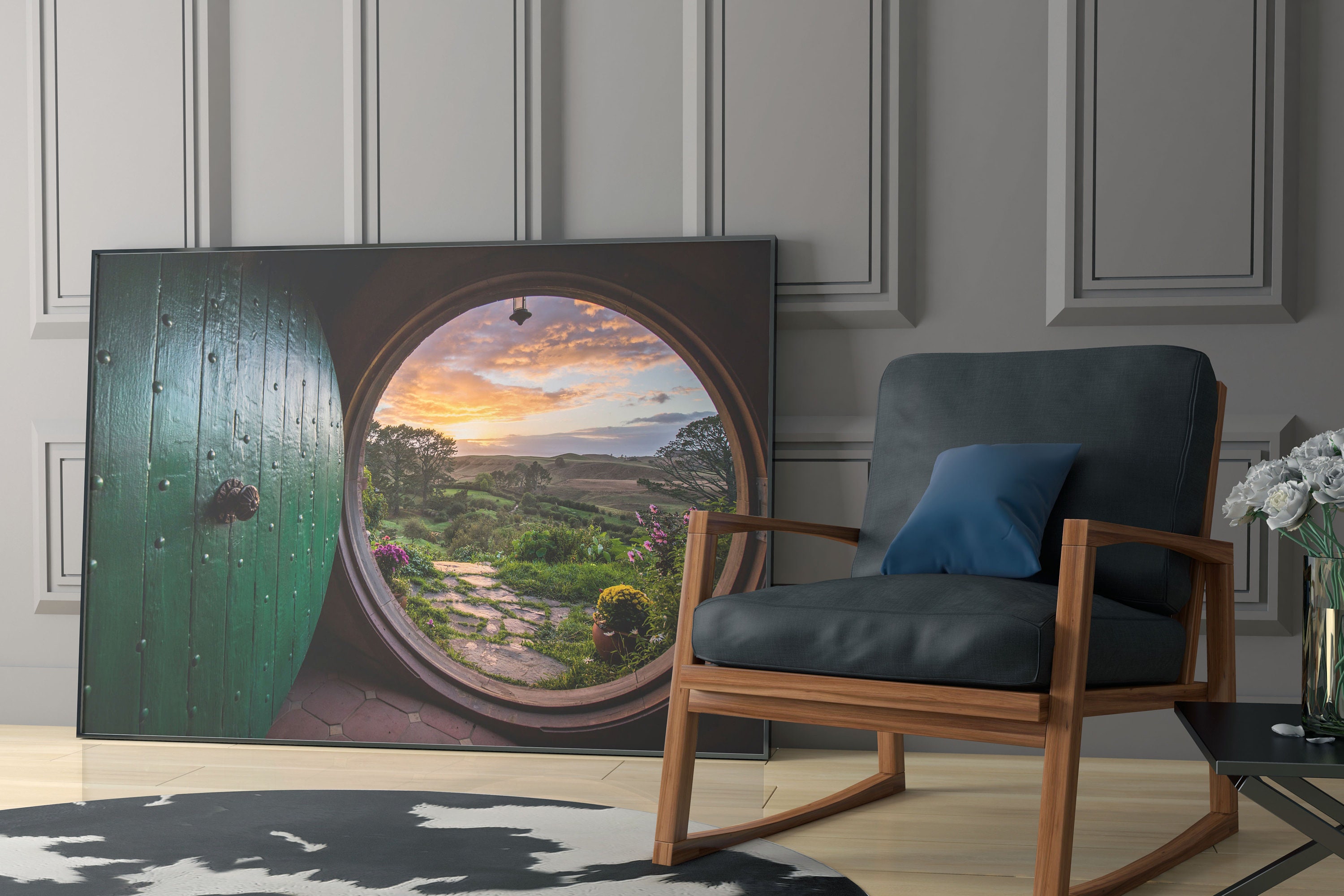 Hobbit House Wall Art Decal Hobbit Decor Bag End Wall Art - Etsy