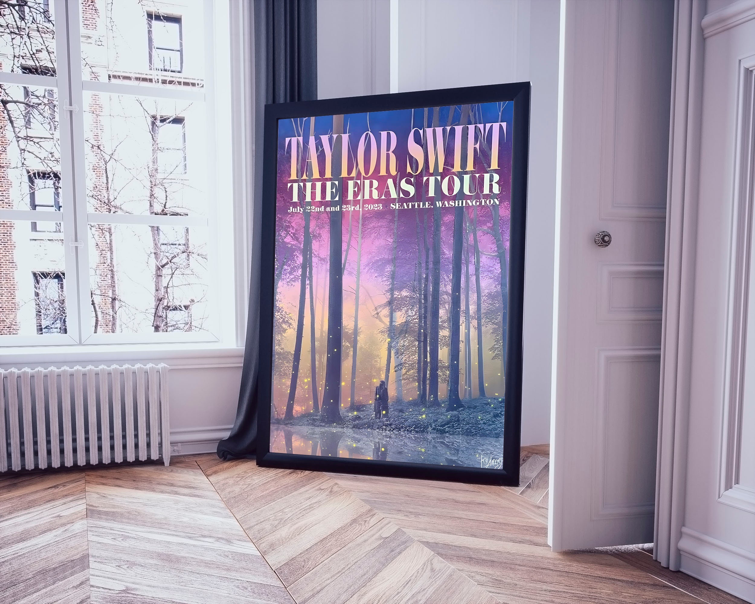 Taylor The Eras Tour Seattle Washington July 22nd And 23rd 2023 Poster ...