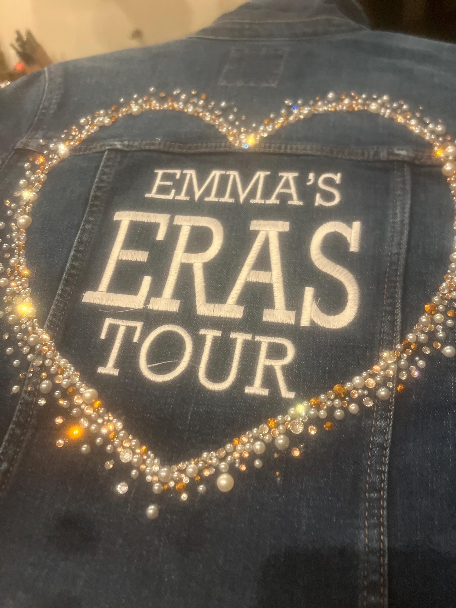 Swiftie CUSTOM Concert Jean Jacket! Bling and Fringe! - Etsy