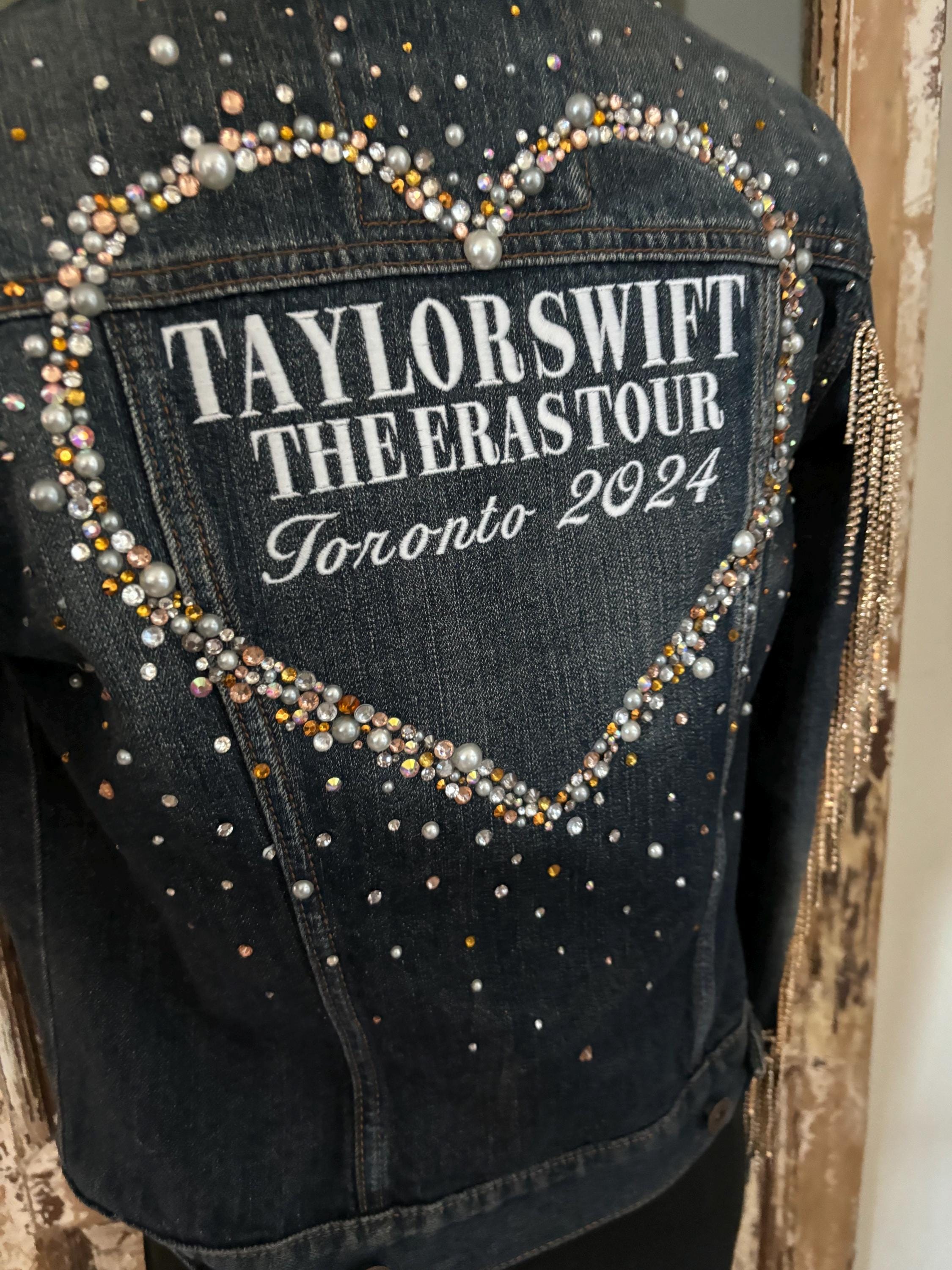 Swiftie CUSTOM Concert Jean Jacket! Bling and Fringe! - Etsy