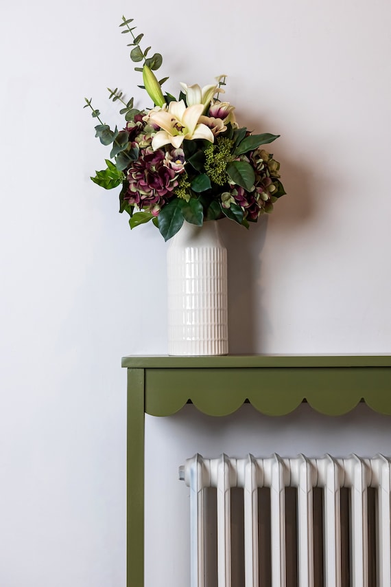 Radiator Console Table Cover Scallop Wavy Edge. Fully Customisable Etsy