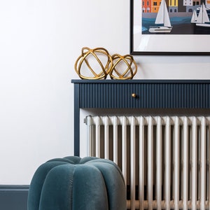 Radiator Console Table Cover Fluted Beaded Reeded. Hand Made to Order ...