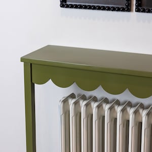 Radiator Console Table Cover Scallop Wavy Edge. Fully Customisable ...