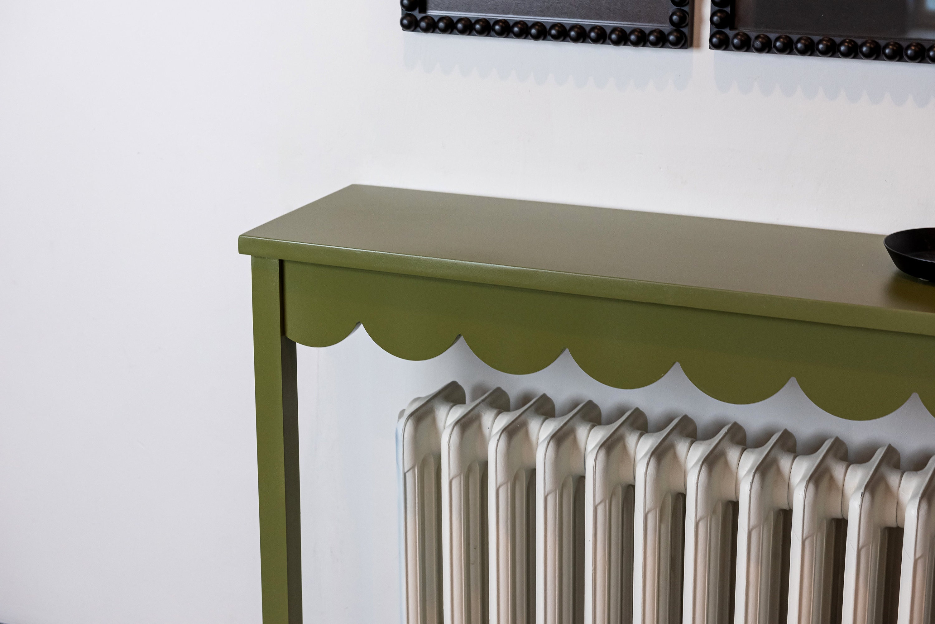 Radiator Console Table Cover Scallop Wavy Edge. Fully Customisable ...