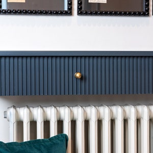 Radiator Console Table Cover Fluted Beaded Reeded. Hand Made to Order ...