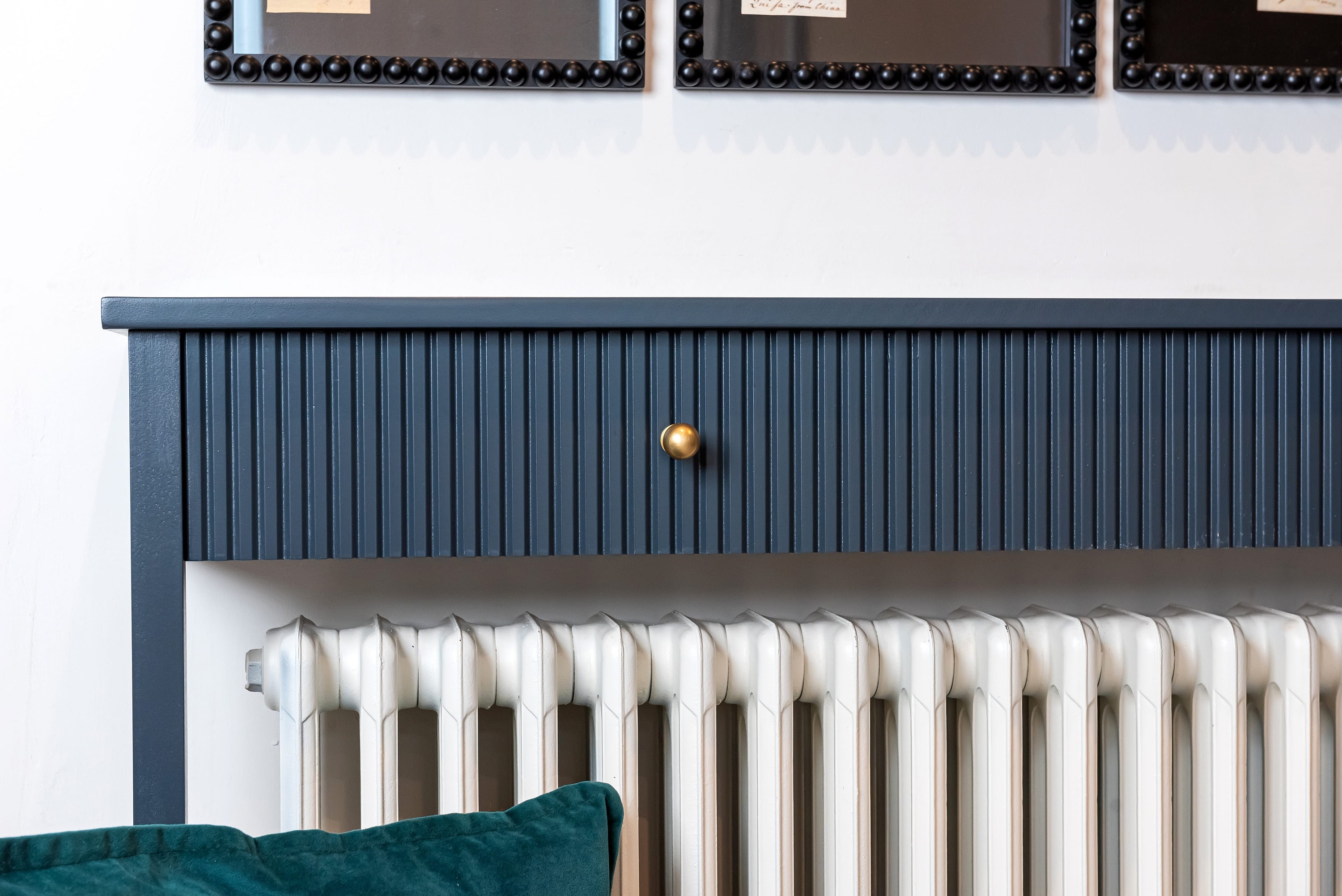 Radiator Console Table Cover Fluted Beaded Reeded. Hand Made to Order ...