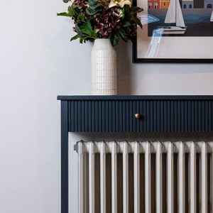 Radiator Console Table Cover Fluted Beaded Reeded. Hand Made to Order ...