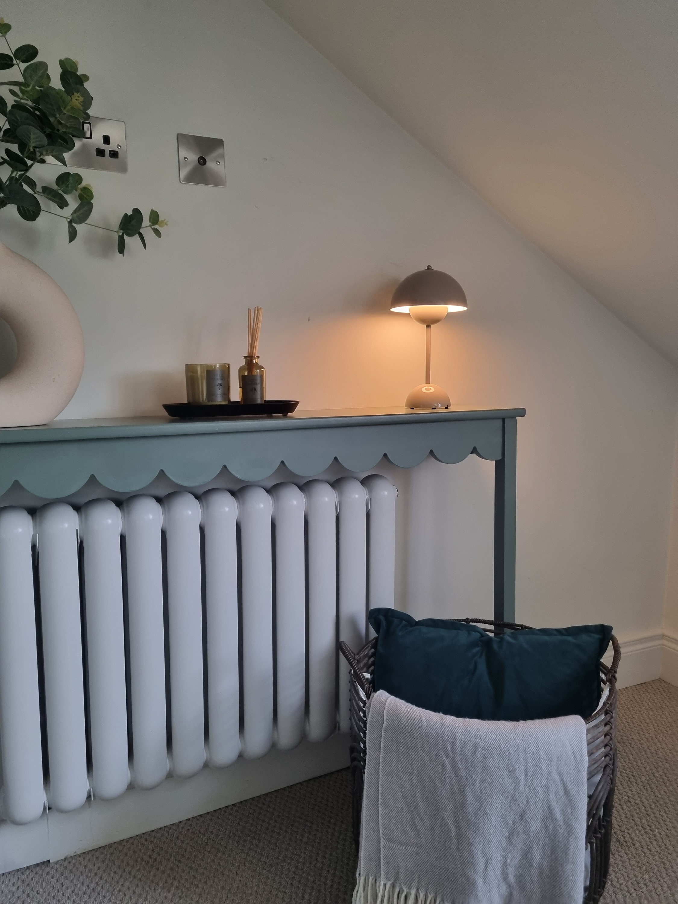 Radiator Console Table Cover Scallop Wavy Edge. Fully Customisable - Etsy