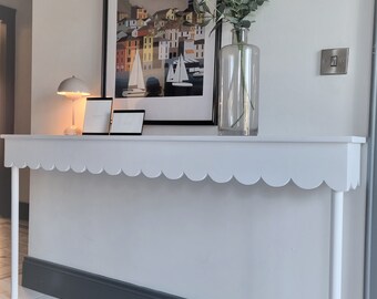 Radiator Console Table Cover Scallop Wavy Edge. Fully Customisable ...