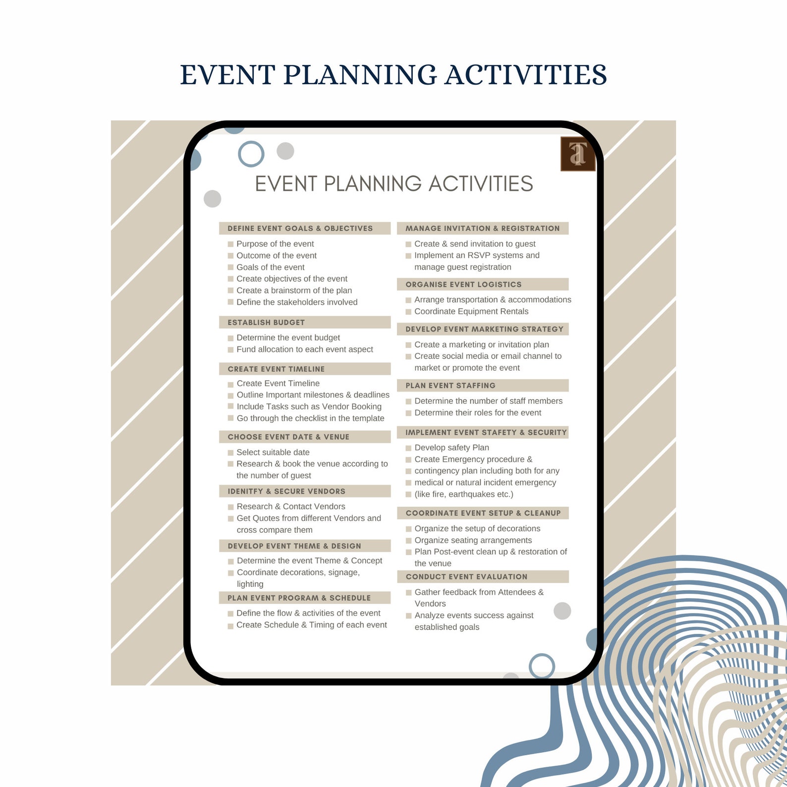 Event Planning Event Planner Event Organizer Vendor List Template ...