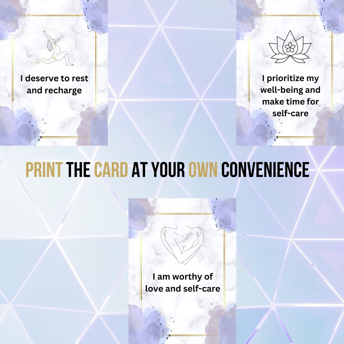 Affirmation Cards Positive Quote Self Love Cards Positive Affirmation ...