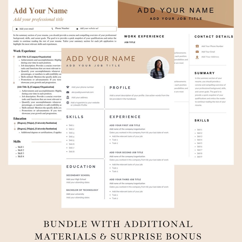 Resume Template, CV Template, Resume CV, Creative Resume, Professional ...