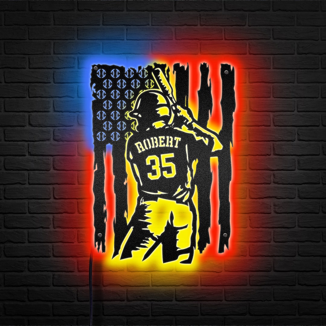 Custom Metal Wall Art Sign With LED Neon Light Name Sign - Etsy