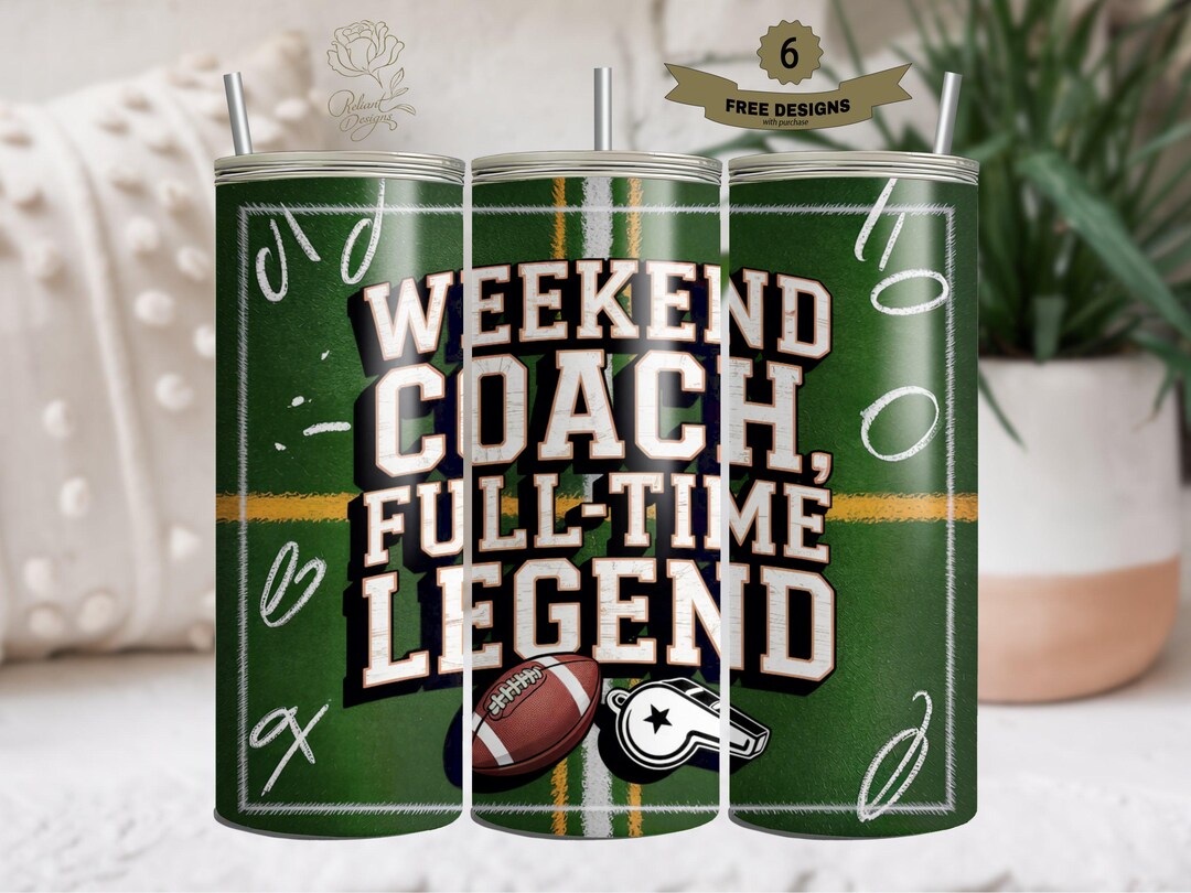 20oz Sublimation Tumbler Design Friends, Football Coach Legend PNG ...