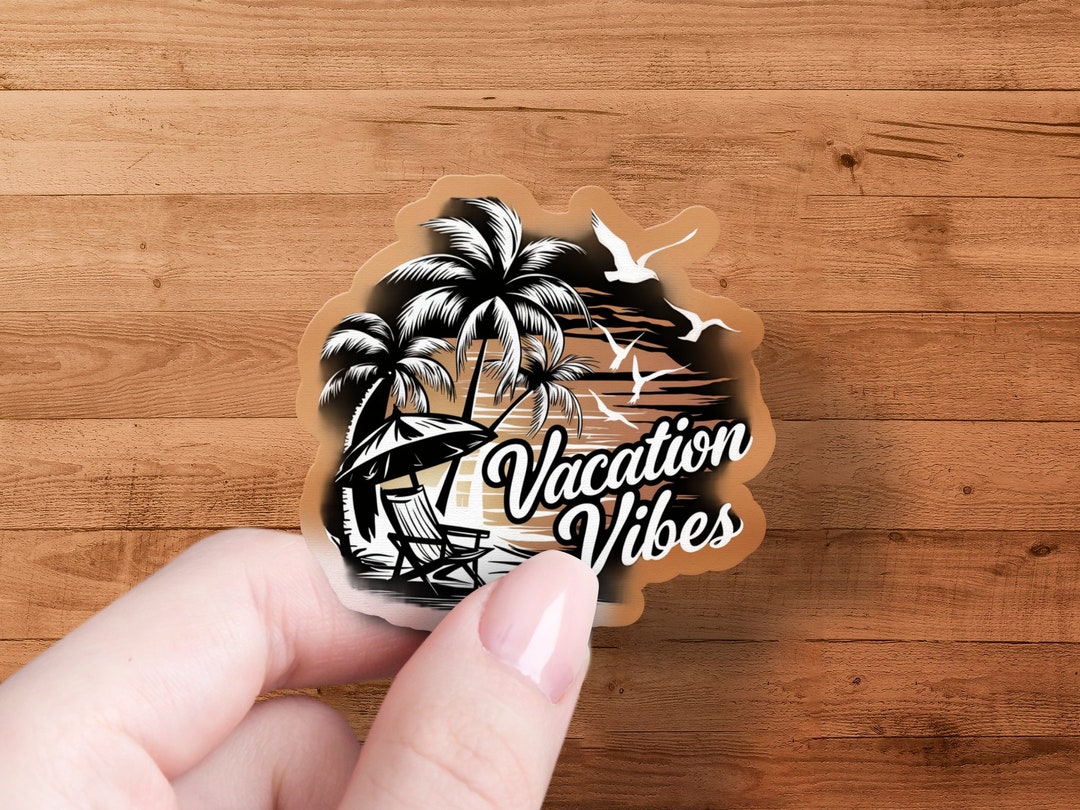 Vacation Vibes Clipart, Instant Download Beach Clipart, Tropical ...