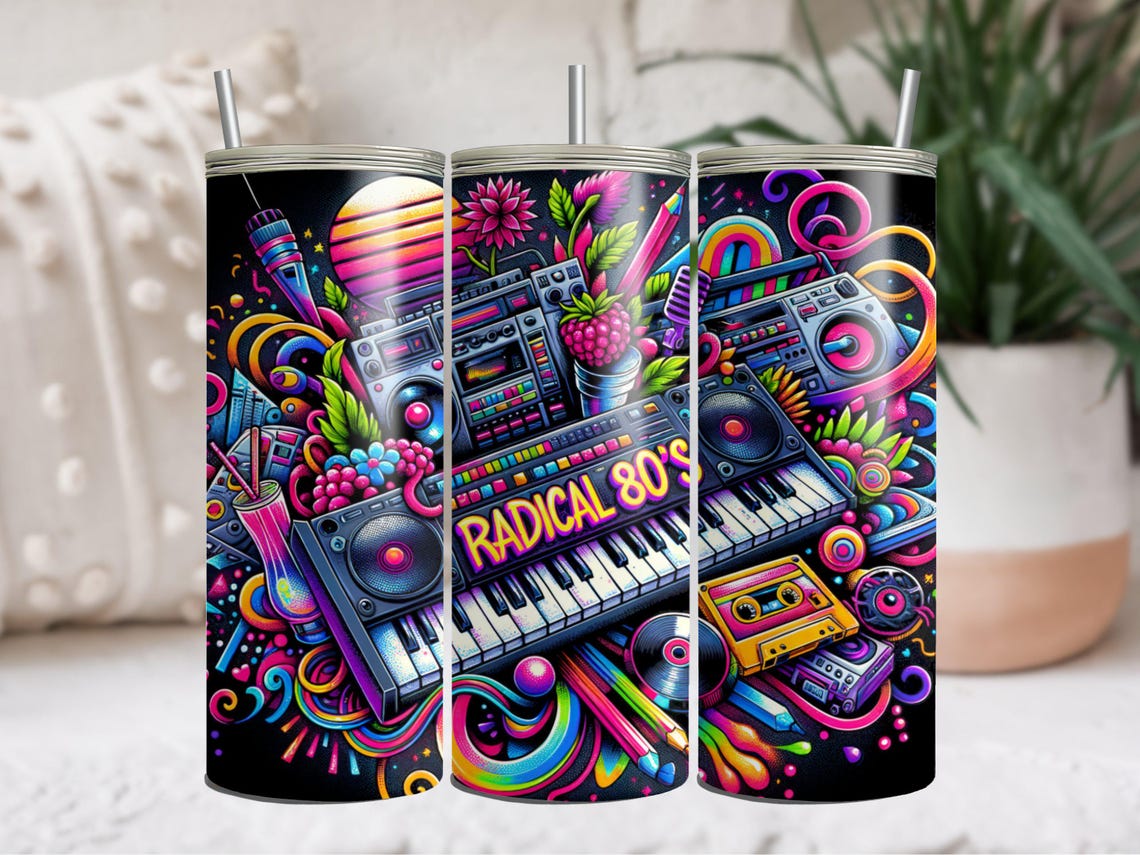 Radical 80's Retro Nostalgic Eighties 80s Baby 1980s Made Me 20oz ...