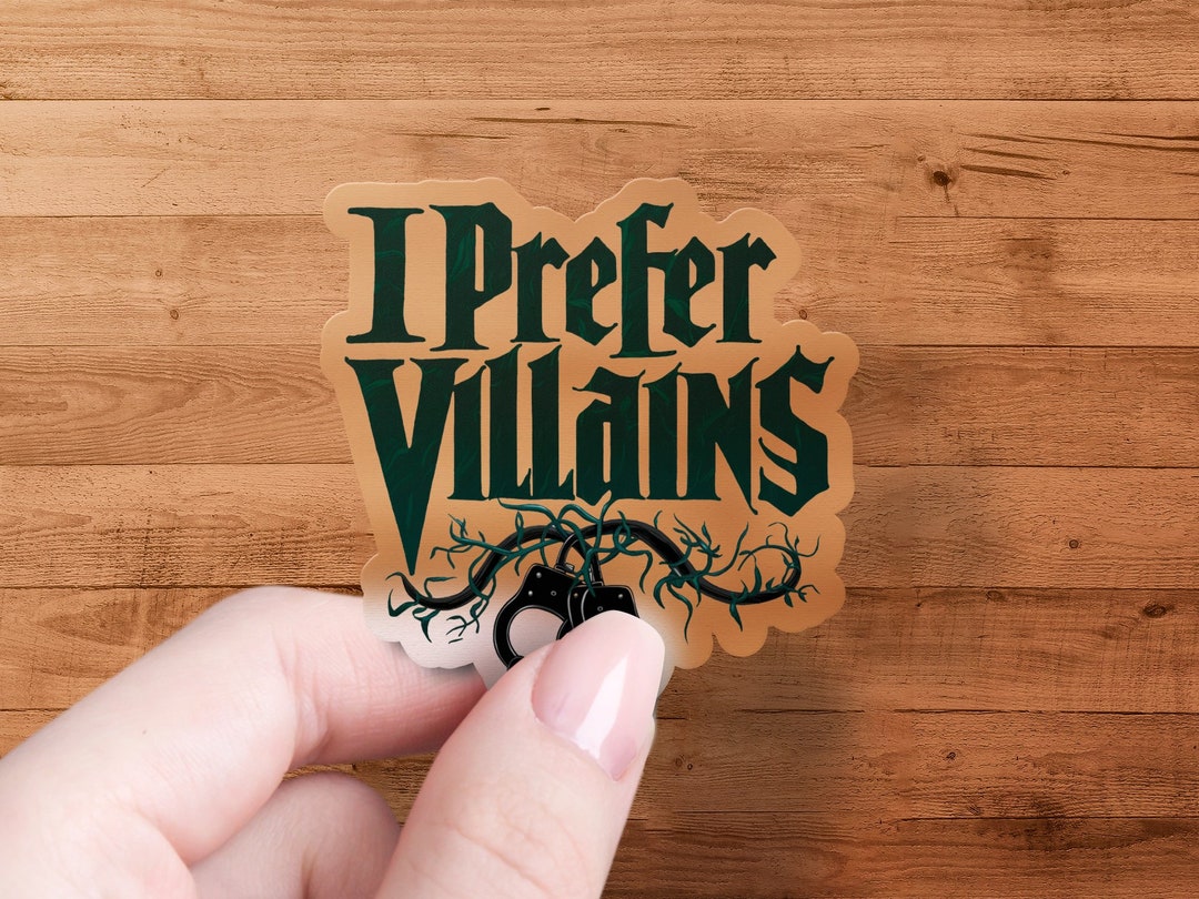 I Prefer Villains Clipart, Dark Romance Digital Download, Gothic Kindle ...